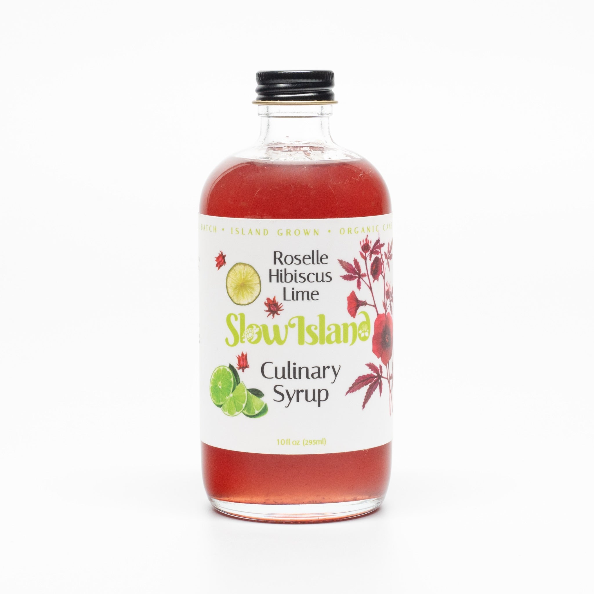 Roselle Hibiscus Lime Culinary Syrup - 10oz | Slow Island Co. – Slow ...