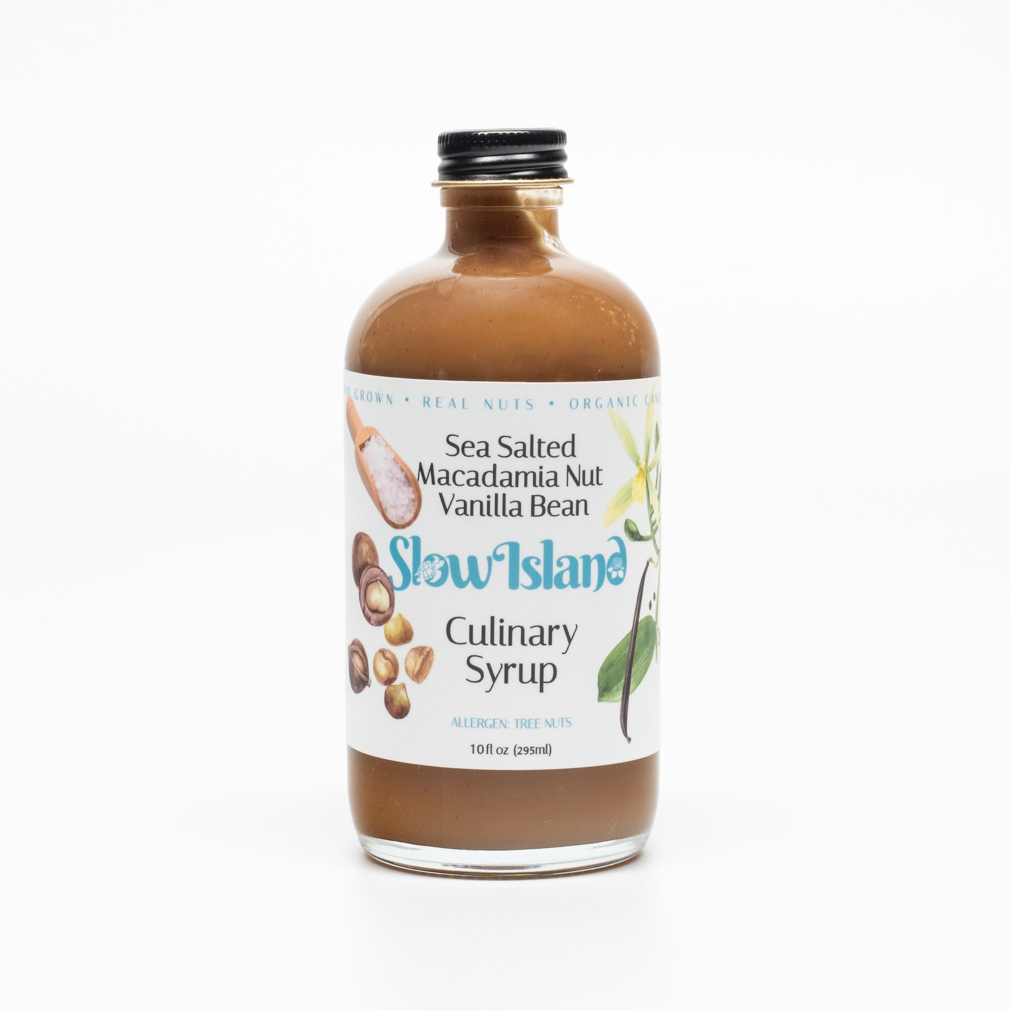 Sea Salted Macadamia Nut Vanilla Bean Culinary Syrup - 10oz | Slow ...